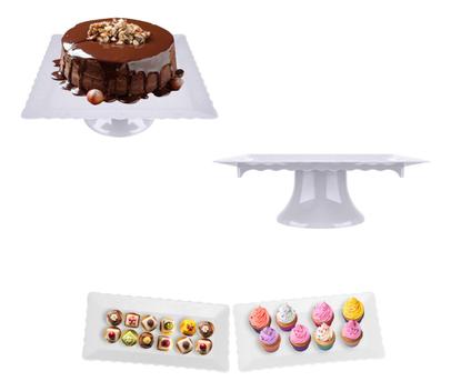 Kit Boleira 30cm + Bandeja Decoração Aniversario - Magno - Boleira ...