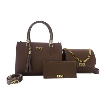 Kit Bolsa Feminina De Ombro Transversal Tira Colo E Carteira - CINF ...