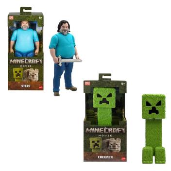 Kit Boneco Action Figure Minecraft Filme Steve/Creeper 30cm - Mattel ...