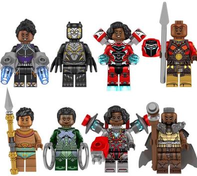 Kit Boneco De Blocos De Montar Pantera Negra Wakanda Forever - Mega ...