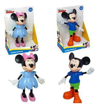 Kit Boneco Mickey Mouse +boneca Minnie Vamos Brincar Disney - ELKA ...