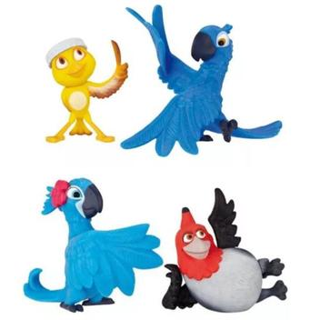 Kit Bonecos Colecionável Rio 2 Jade Pedro Blu Nico 5 Cm - Sunny ...