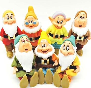 Kit bonecos sete anoes branca de neve dunga zangado 14cm - ACTION ...