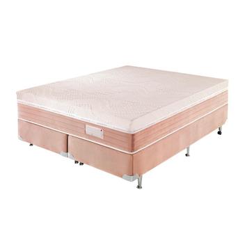 Kit box colchao paradiso+base veludo queen rose - Estofama - Cama Box ...
