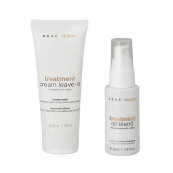 Kit Braé Stages Creme Leave in 200g + Oil Blendmlx 35 ml - Leave in ...
