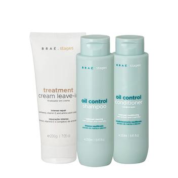 Kit Braé Stages Oil Control Duo Leave-in (3 produtos) - Kit Shampoo e ...