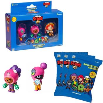 Kit Brawl Stars 3 Mini Figuras Sortidas Mais Pack Tara - Multikids ...