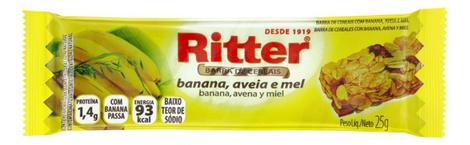 Kit c/ 12 Barra de Cereal Banana Aveia e Mel Ritter Pacote - Barra de ...