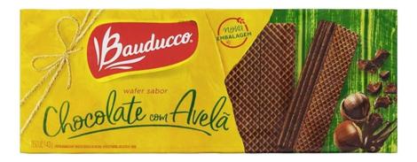 Kit c/ 12 Biscoito Wafer Recheio Chocolate com Avela - Bauducco ...