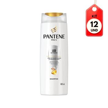 Kit C/12 Pantene Liso Extremo Shampoo 400ml - Shampoo - Magazine Luiza