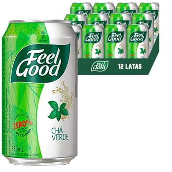 Kit c/ 12und Chá Verde com Limão FEEL GOOD Lata 330ml - Chá - Magazine ...