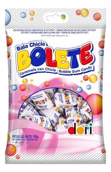 Kit c/ 2 Bala Chicle Bolete Tutti Frutti Dori 100g bubble - Chicletes e ...