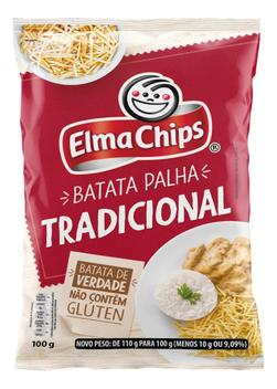 Kit c/ 2 Batata Palha Tradicional Elma Chips sem gluten 100g - Batata Palha - Magazine Luiza