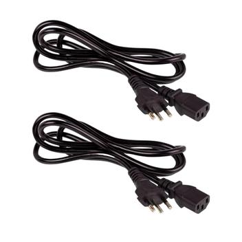 Kit c/ 2 cabos de força energia tripolar tv/monitor/atx 1,5m - OEM ...