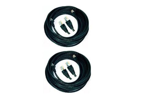 Kit C/2 Cabos De Rede Internet Lan Montado 20Mts Preto - New Line Cable ...