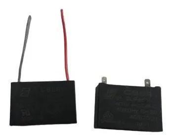 Kit C/ 2 Capacitor Ventilador Teto 6uf 40vac+-5% E166700 - CBB ...