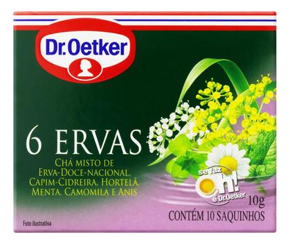 Kit c/ 2 Cha 6 Ervas Dr. Oetker Caixa 10g 10 saches - Chá - Magazine Luiza