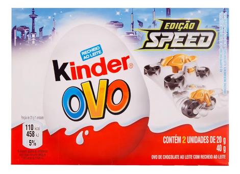 Kit c/ 2 Chocolate Kinder Ovo 40g - Kinder Ovo - Magazine Luiza
