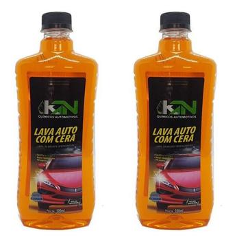 KIT C/ 2 Lava Auto com Cera KN 500 ml - Cera Automotiva - Magazine Luiza