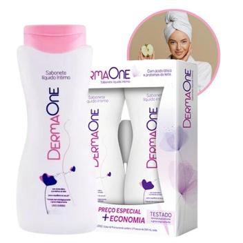Kit C/ 2 Sabonetes Líquidos Íntimos Limpeza e Cuidado Dermaone 200ml ...