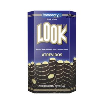 Kit C/ 20 Biscoito Stick Wafer Recheado Look 55g - Itamaraty - Biscoito ...