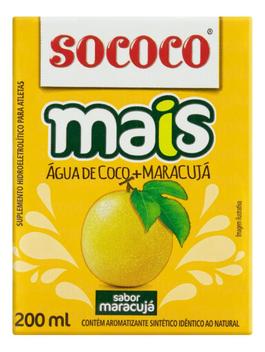 Kit c/ 24 Agua de Coco Maracuja Sococo Mais 200ml - Água de Coco ...