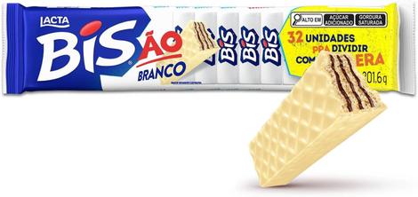 Kit c/ 3 Bis extra Chocolate Bisao Branco 201,6g - BFAHE - Biscoito ...