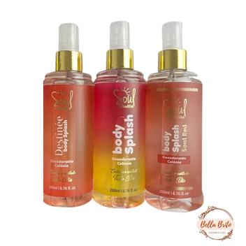 Kit c/ 3 Body Splash Desodorante Colonia 200ml Soul Cosmeticos - SOUL ...