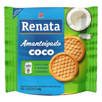 Kit c/ 3 bolacha Biscoito Amanteigado Coco Renata Pacote - Biscoito ...