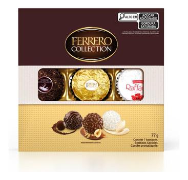 Kit c/ 3 Bombom Ferrero Collection 77g - Ferrero Rocher - Bombom ...
