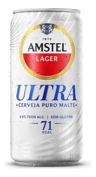 Kit c/ 3 Cerveja Puro Malte Sem Gluten Ultra Amstel 269ml - Cerveja ...