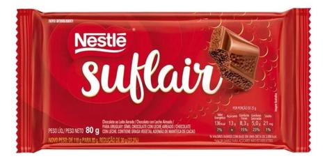 Kit c/ 3 Chocolate ao Leite Aerado Suflair Nestle 80g - Suflair ...