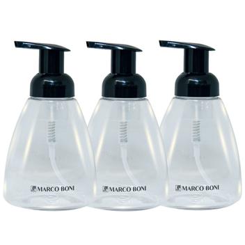 Kit C/ 3 Frascos Plástico Pump Espumadores 300ml Marco Boni - Frasco de Perfume - Magazine Luiza