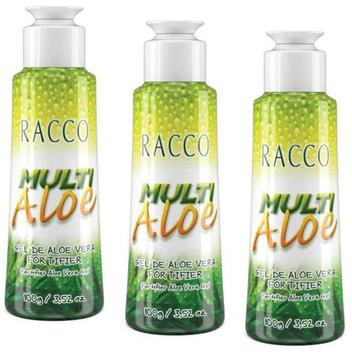 Kit c/ 3 Gel de Aloe Vera Fortifier Multi Aloe Racco 100g - Pós Sol ...