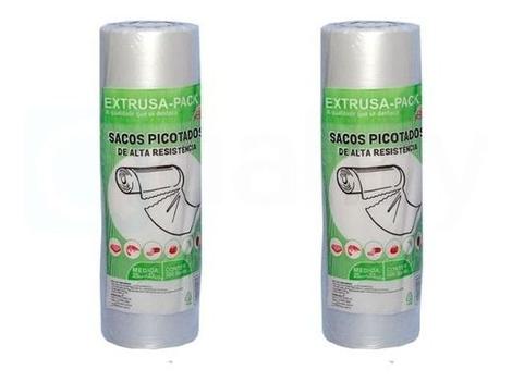 Kit C/ 3unid - Bobina Picotada 2533cm 500 Unid. Extrusapack - Extrusa ...