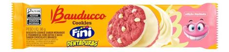 Kit c/ 4 Bauducco 96g Biscoito Fini Cookies Dentaduras - Cookies ...