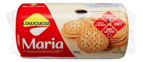 Kit c/ 4 Biscoito Maria Zero Adicao De Acucares 110g - Lowçucar ...