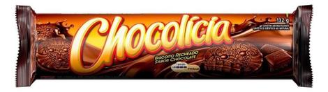 Kit c/ 4 Biscoito Recheado Sabor Chocolate Chocolicia 132g - Chocolícia ...