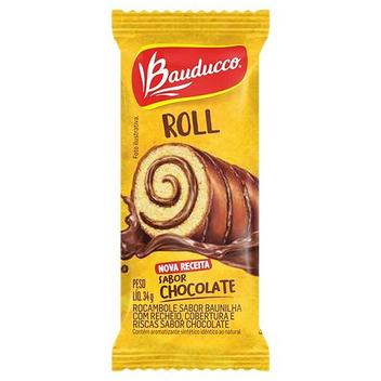 Kit c/ 4 Bolinho Roll Chocolate Bauducco - Bolo / Bolinho / Mini Bolo ...
