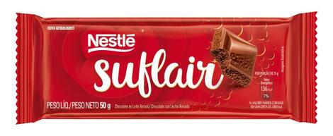 Kit c/ 4 Chocolate ao Leite Aerado Suflair Nestle 50g - Suflair ...