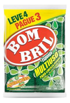 Kit c/ 4 Esponja Bombril Multiuso 4un - Bom Bril - Esponja Dupla Face ...