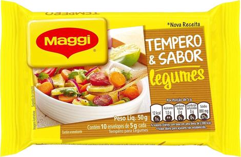 Kit c/ 4 Maggi, Tempero & Sabor, Legumes, 50g - Tempero - Magazine Luiza