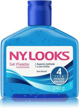 Kit c/ 4 Modelador Gel Fixador Ny Looks Fator 4 240g - Modelador e ...