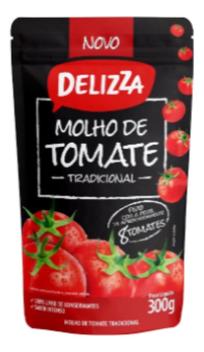 Kit c/ 4 Molho Refogado Delizza 300g - Cozinha Industrial - Magazine Luiza