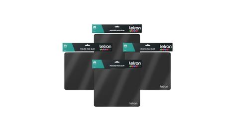 Kit c/ 4 Mouse Pad Letron Emborrachado Slim - Preto - Mouse Pad ...