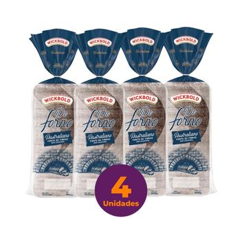 Kit c/ 4 Pão Australiano Vegano Wickbold do Forno 500g - Pão - Magazine ...