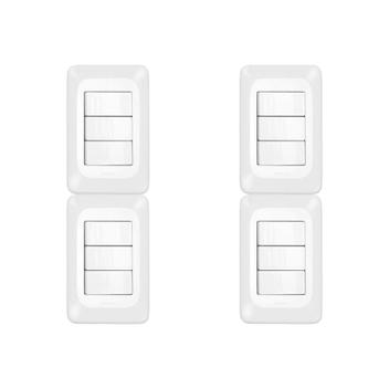Kit C/4 - Pial Conjunto Pop 4X2 3 Paralelo Lgx222 - Pial legrand ...