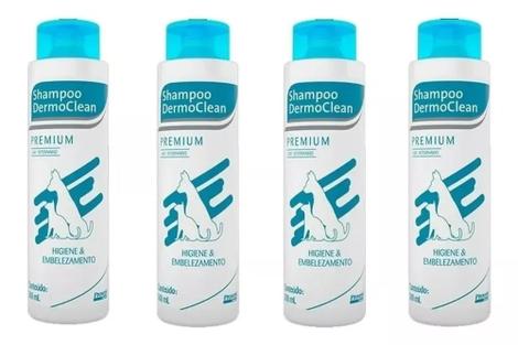 Kit C/4 Un Shampoo Dermoclean Antiqueda 500ml - Provets - Shampoo ...