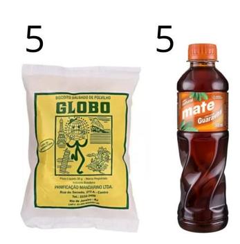 Kit C/ 5 Biscoito Globo E 5 Un Mate Praiana Carioca - Biscoito ...