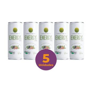 Kit c/ 5 Energético Organique Energy Drink Sem Açúcar Sabor Açaí ...